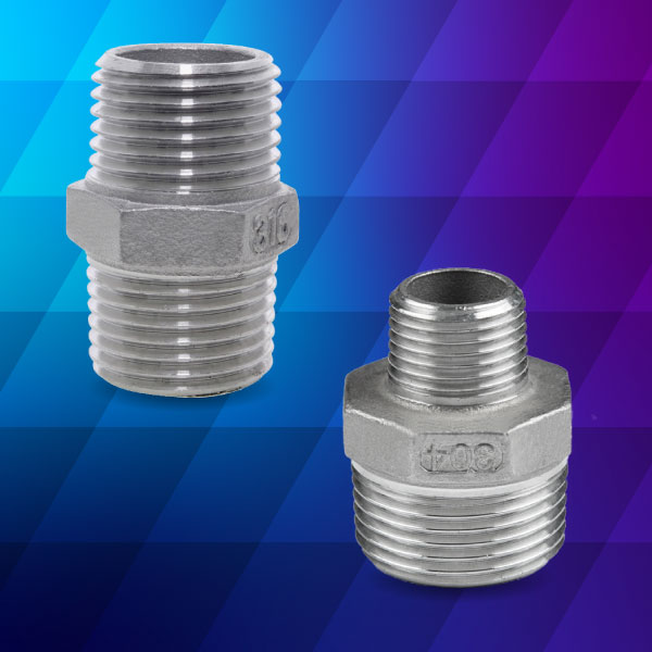 NIPLES INOXIDABLES HEXAGONALES Y REDUCTORES